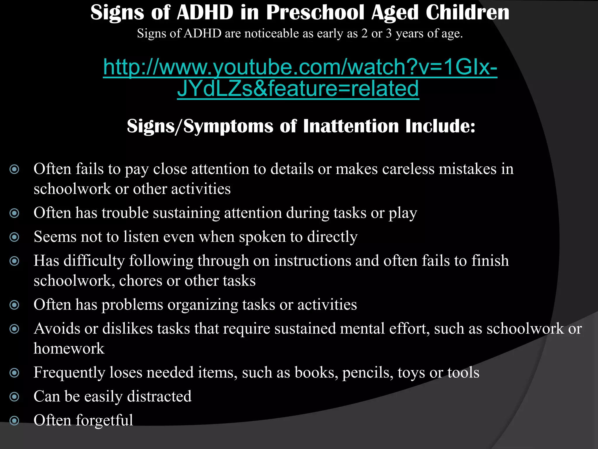 Adhd in preschool aged children | PPTX | Brain and Nervous System ...