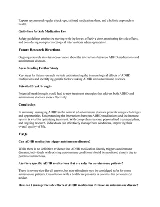 Adhd Medication And Autoimmune Disease – trinexpharmacy.com