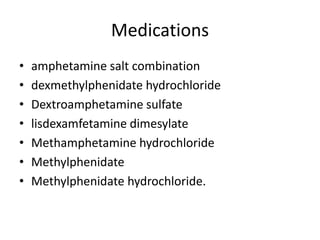ADHD medication and substance related problems | PPT