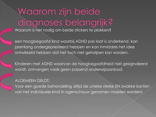 ADHD Of Hoogbegaafdheid | PPTX