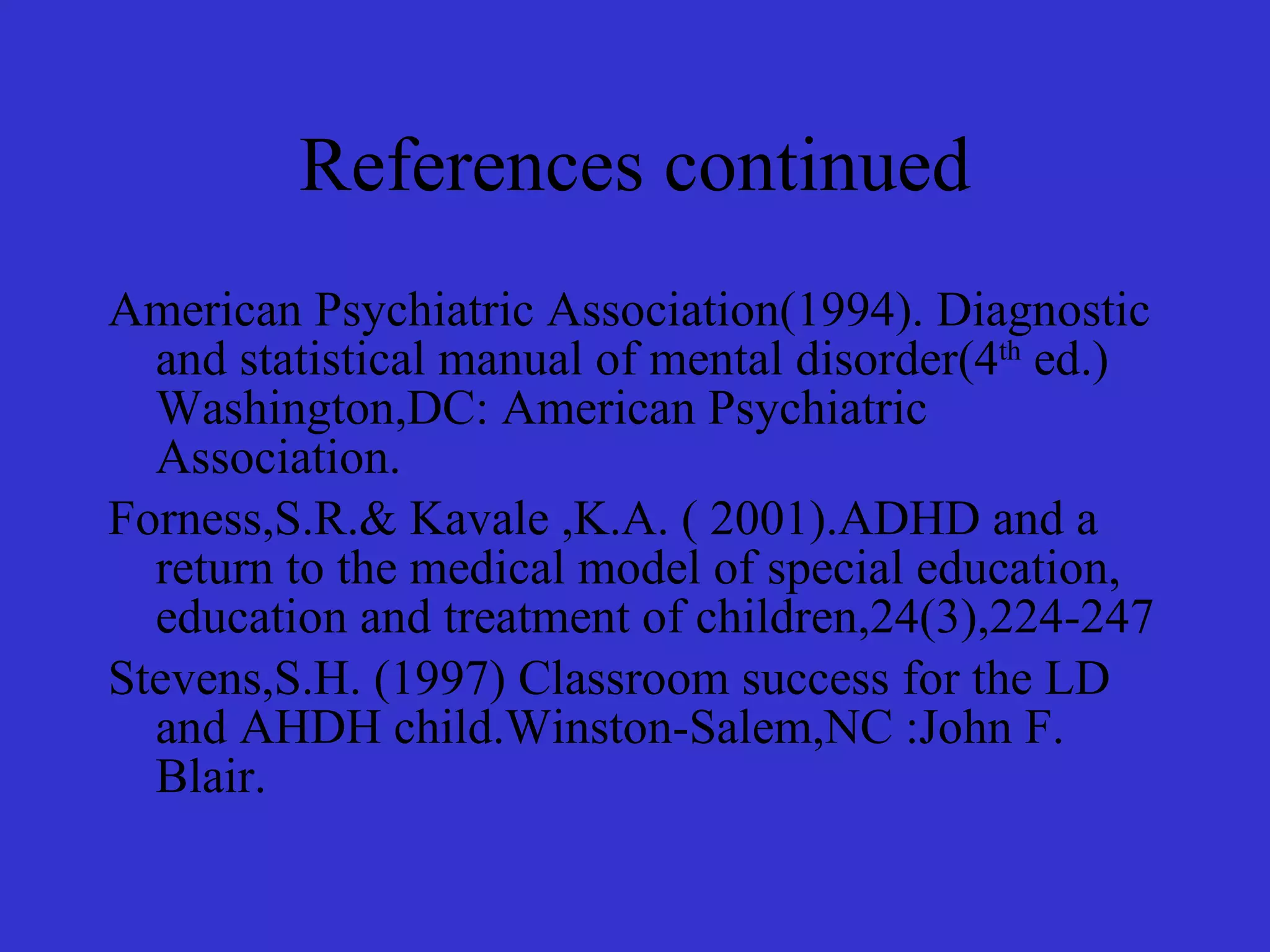 ADHD Powerpoint Presentation | PPT