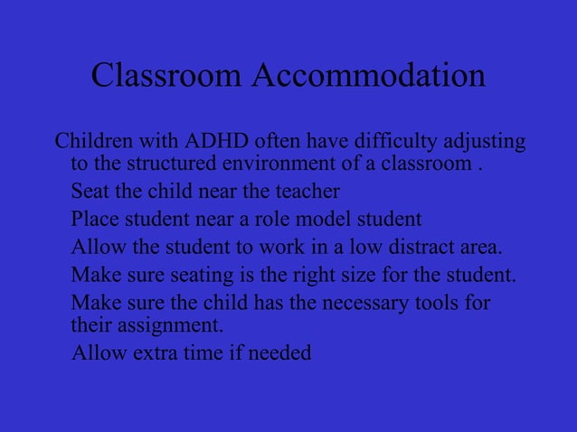 ADHD Powerpoint Presentation | PPT