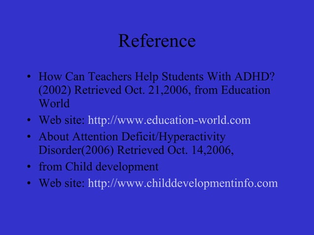 ADHD Powerpoint Presentation | PPT