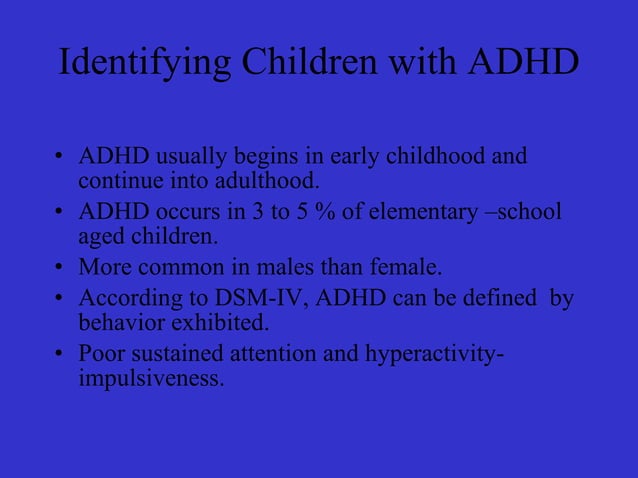 ADHD Powerpoint Presentation | PPT