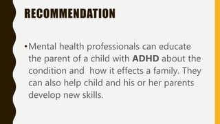 Adhd ppt | PPTX