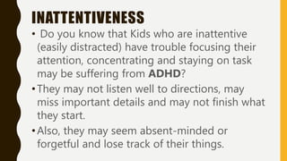 Adhd ppt | PPTX | Brain and Nervous System Disorders | Diseases and ...