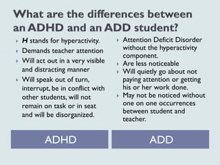 ADHD Presentation | PDF | Brain and Nervous System Disorders | Diseases ...