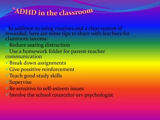 Adhd presentation | PPTX