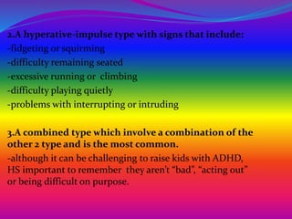 Adhd presentation | PPTX