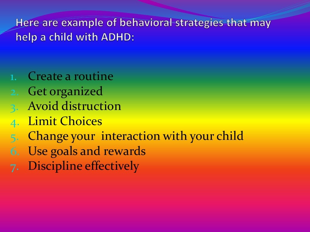 Adhd presentation