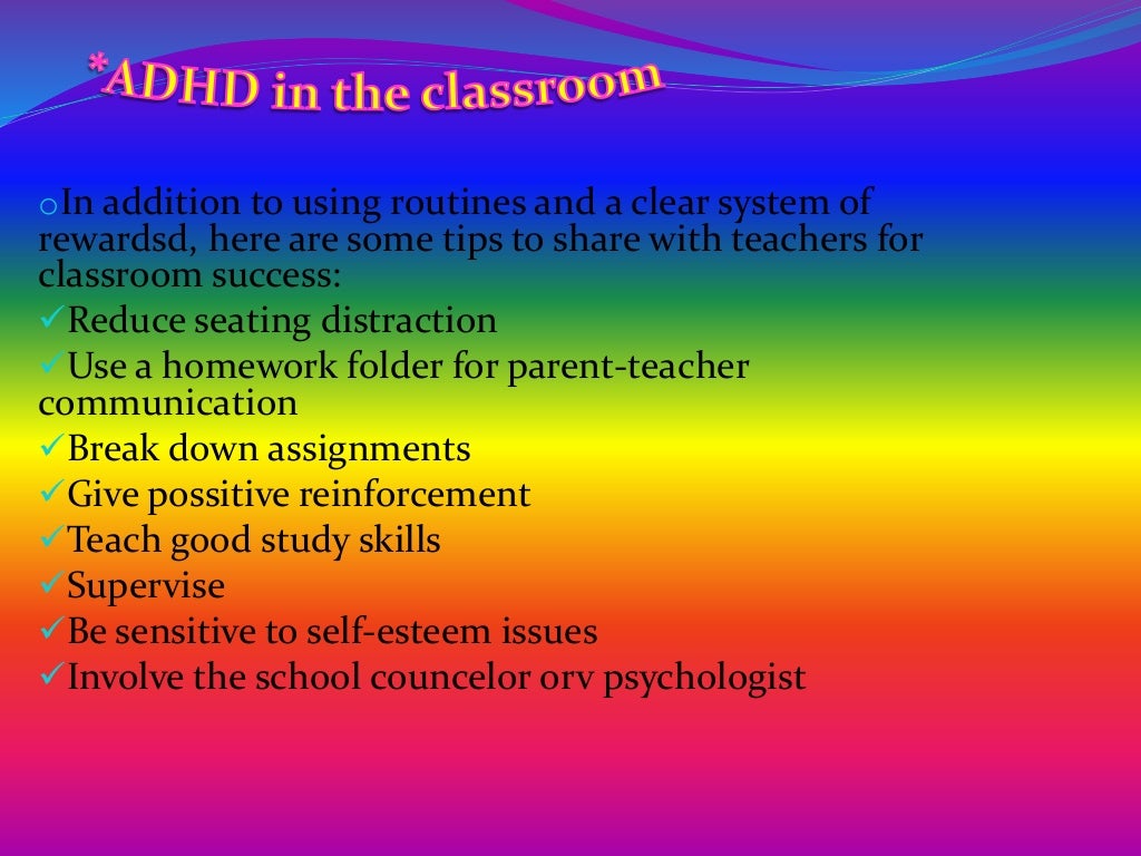 Ppt Adhd Diagnosis And Management Powerpoint
