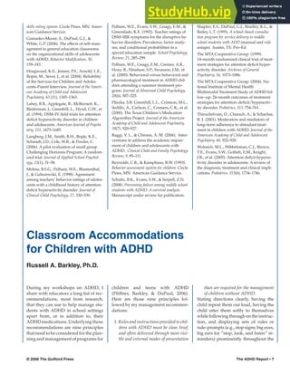 ADHD School Accommodations | PDF