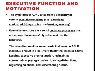 ADHD (attention deficit and hyperactivity disorder) | PPT