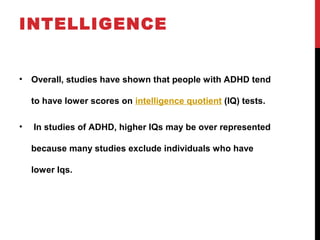 ADHD (attention deficit and hyperactivity disorder) | PPT