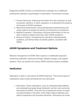 ADHD Symptoms and Treatment: A Comprehensive Overview | CIO Women Magazine | PDF