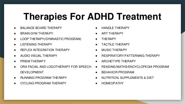 Adhd treatment