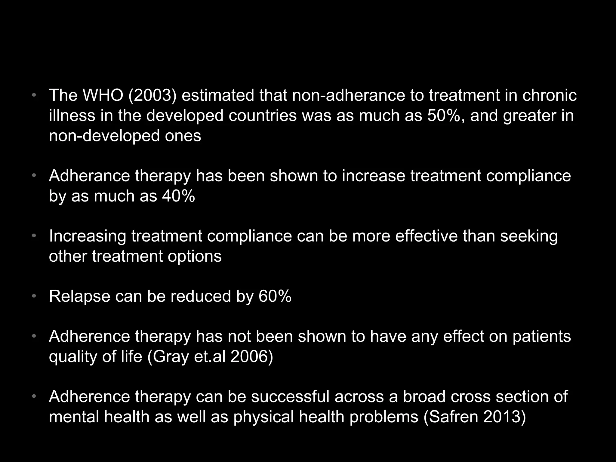 Adherence therapy in psychiatric nursing | PPT