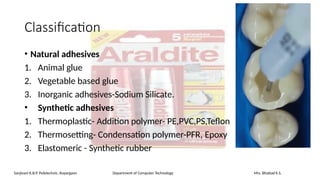 Adhesives (Highlights)..............pptx