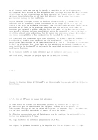 Adhesion odontologia | TXT
