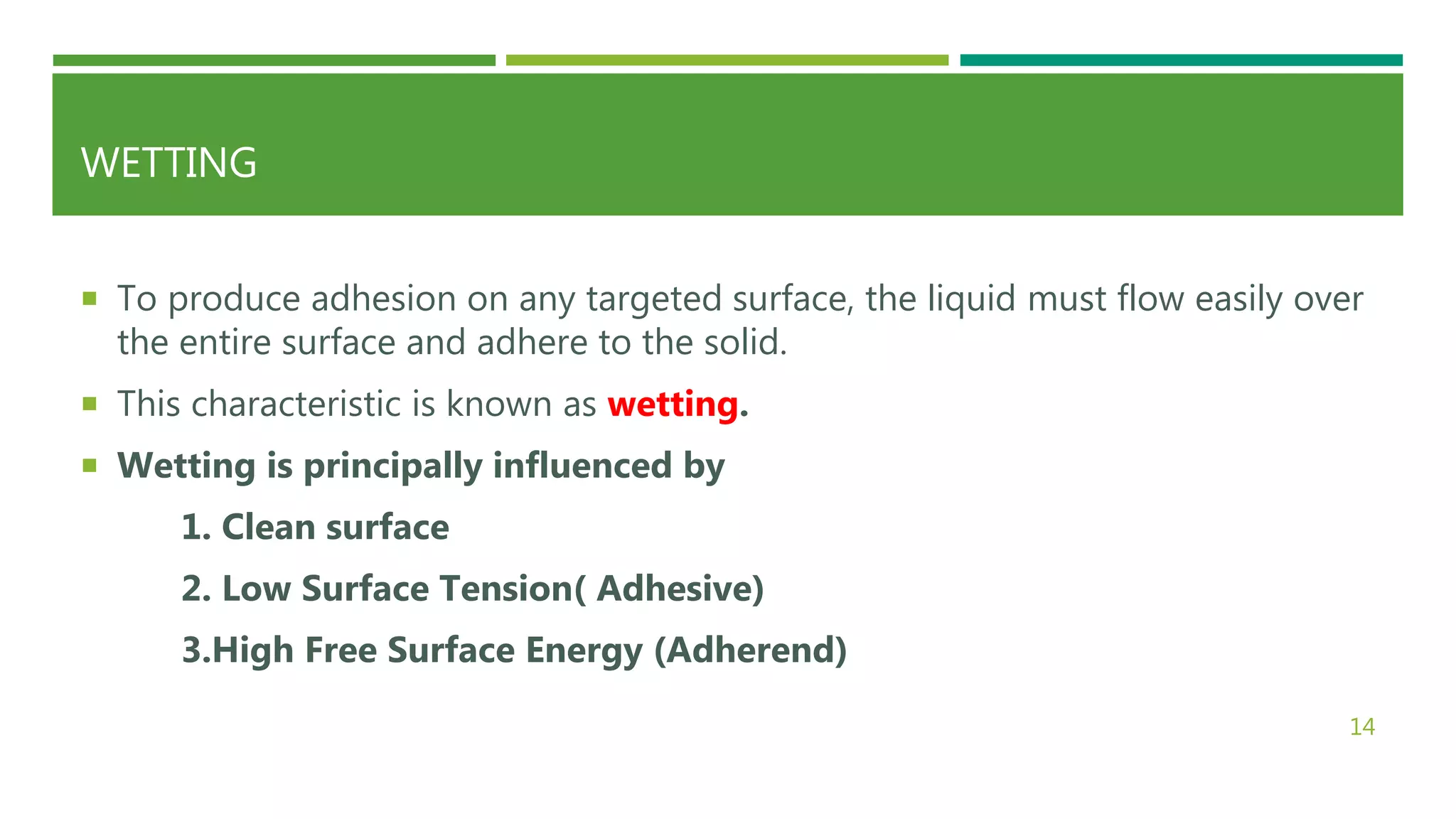 Adhesion & Bonding in Dentistry | PPTX