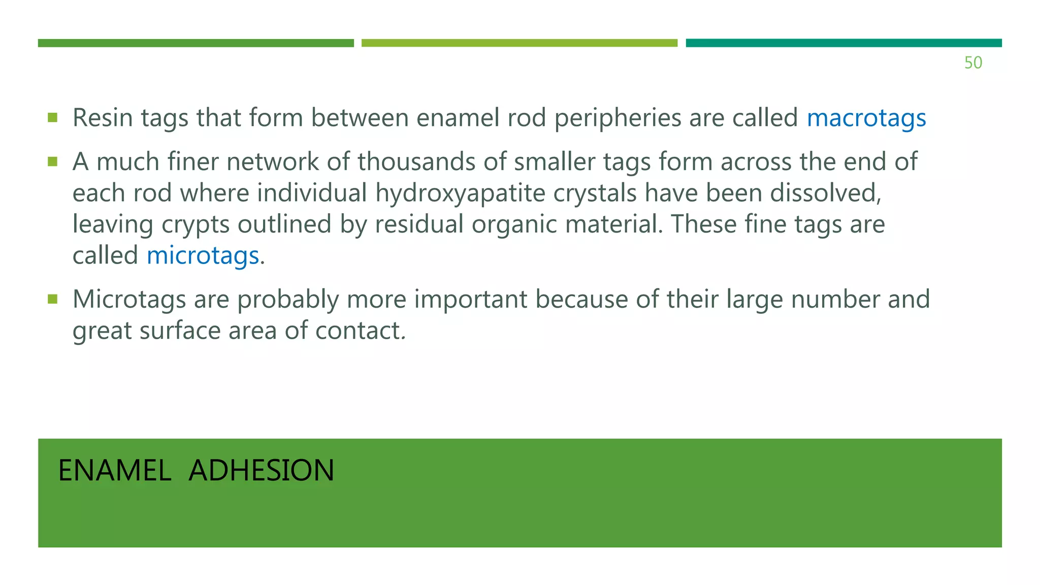 Adhesion & Bonding in Dentistry | PPTX