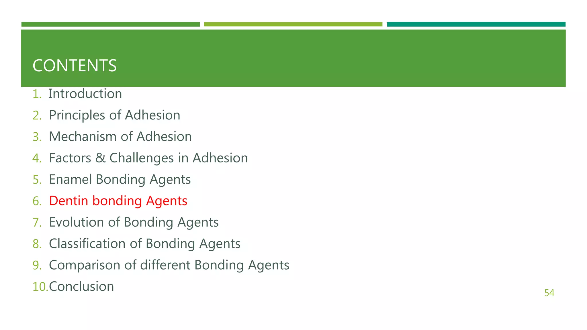 Adhesion & Bonding in Dentistry | PPTX