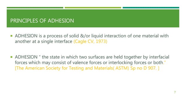 Adhesion & Bonding in Dentistry | PPTX | Dental Health | Diseases and Conditions