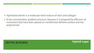 Adhesion & Bonding in Dentistry | PPTX