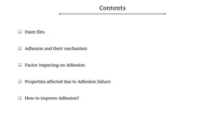 Adhesion Mechanism | PDF