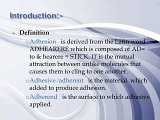 Adhesion Definition