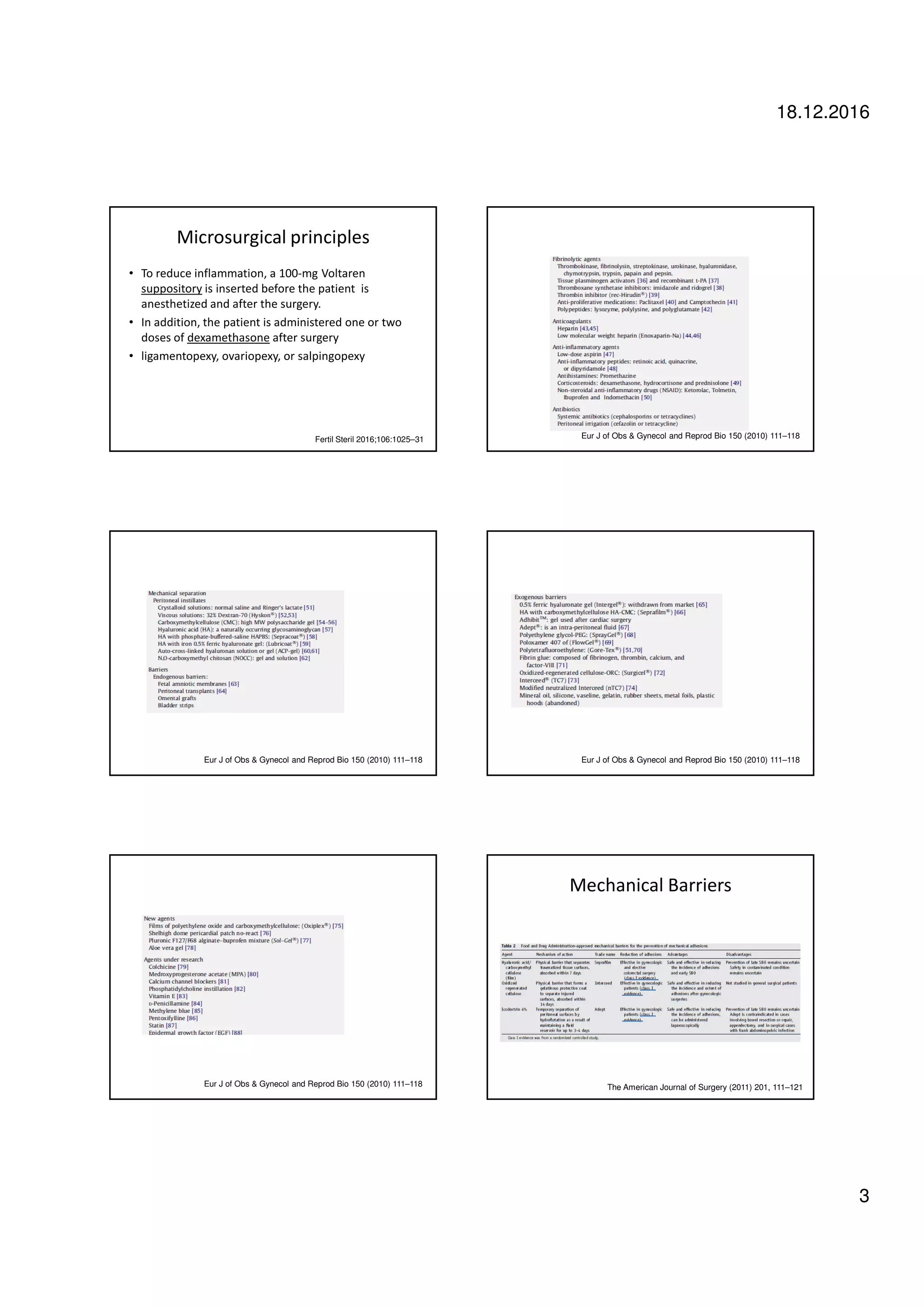 Adhesion prevention | PDF