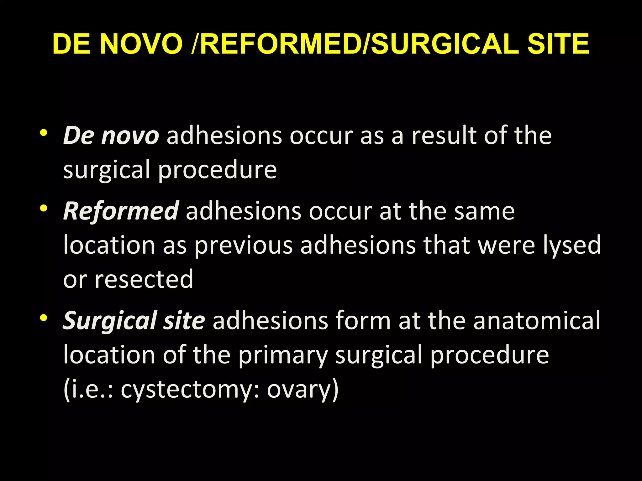 Adhesion prevention | PPT