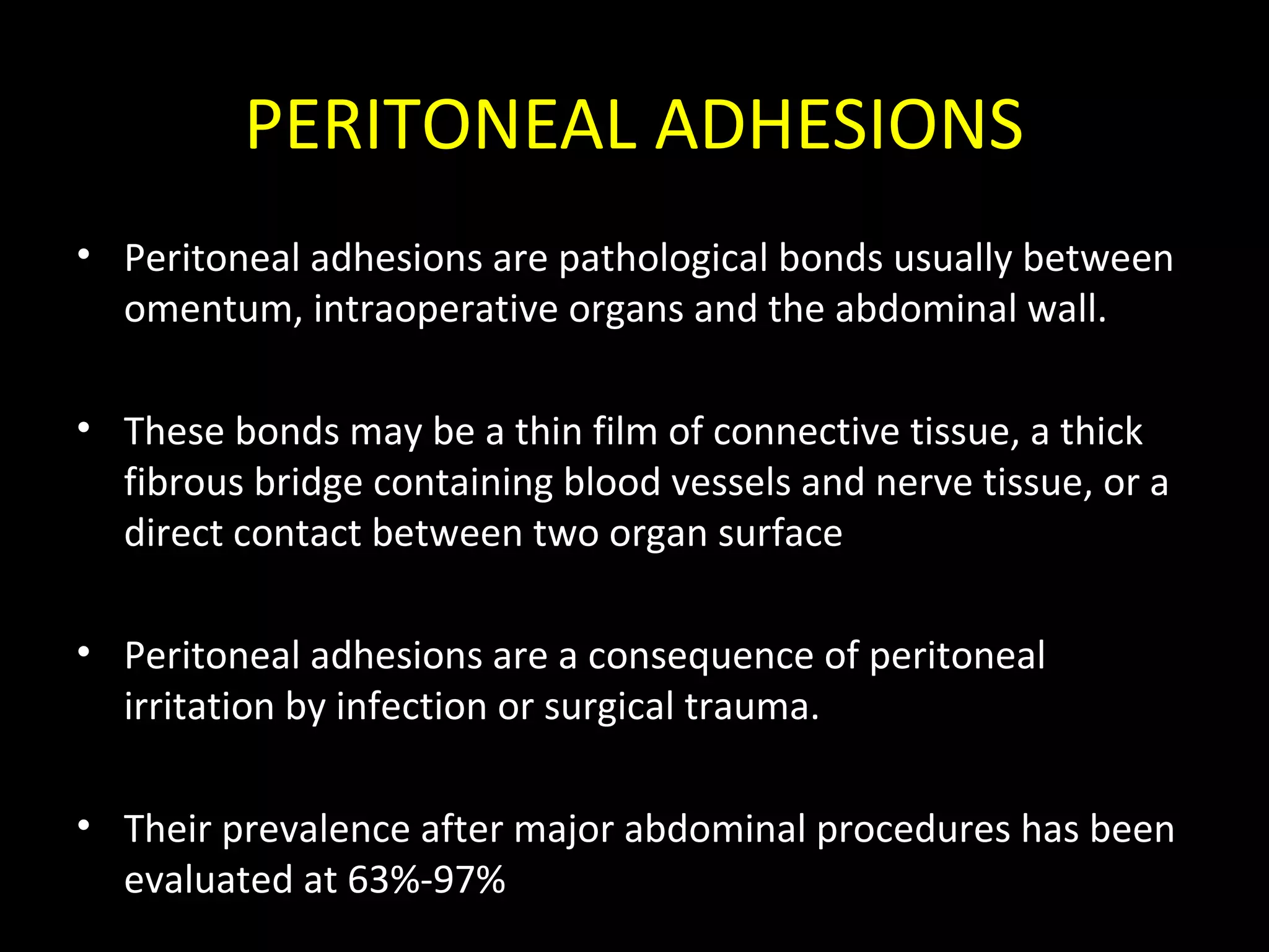 Adhesion prevention | PPT