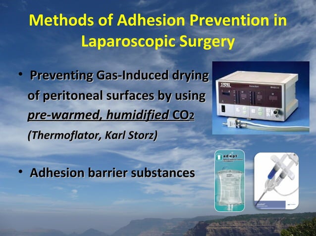Adhesion prevention | PPT | Infertility | Reproductive Health