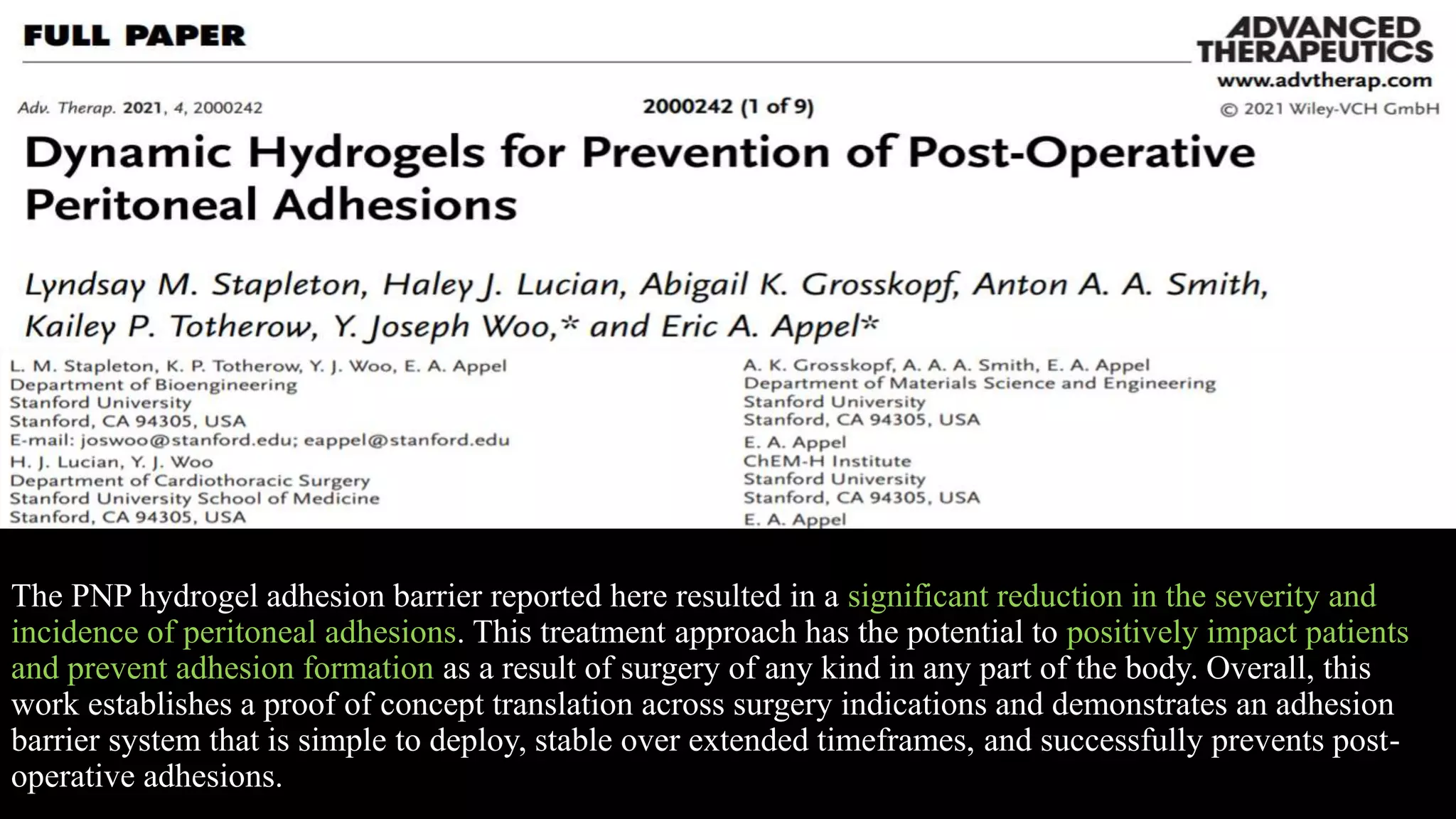 Adhesion prevention techniques | PPTX | Digestive Disorders | Diseases ...