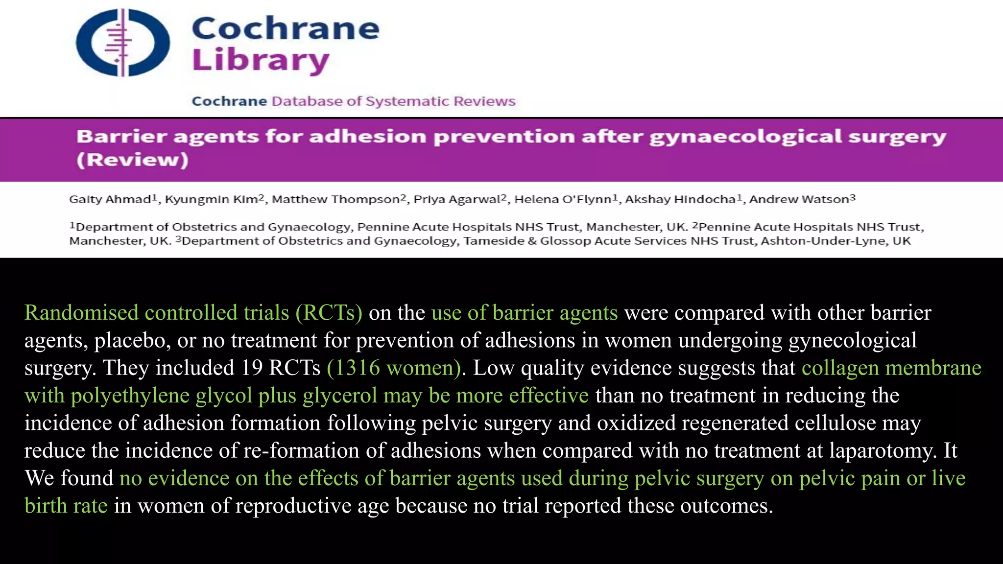 Adhesion prevention techniques | PPTX | Digestive Disorders | Diseases ...