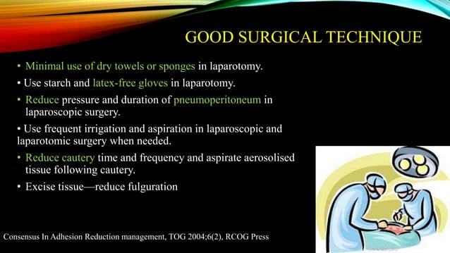 Adhesion prevention techniques | PPTX | Digestive Disorders | Diseases ...