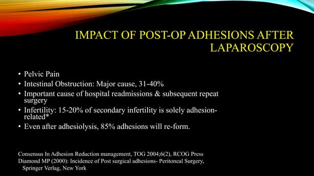 Adhesion prevention techniques | PPTX | Digestive Disorders | Diseases ...