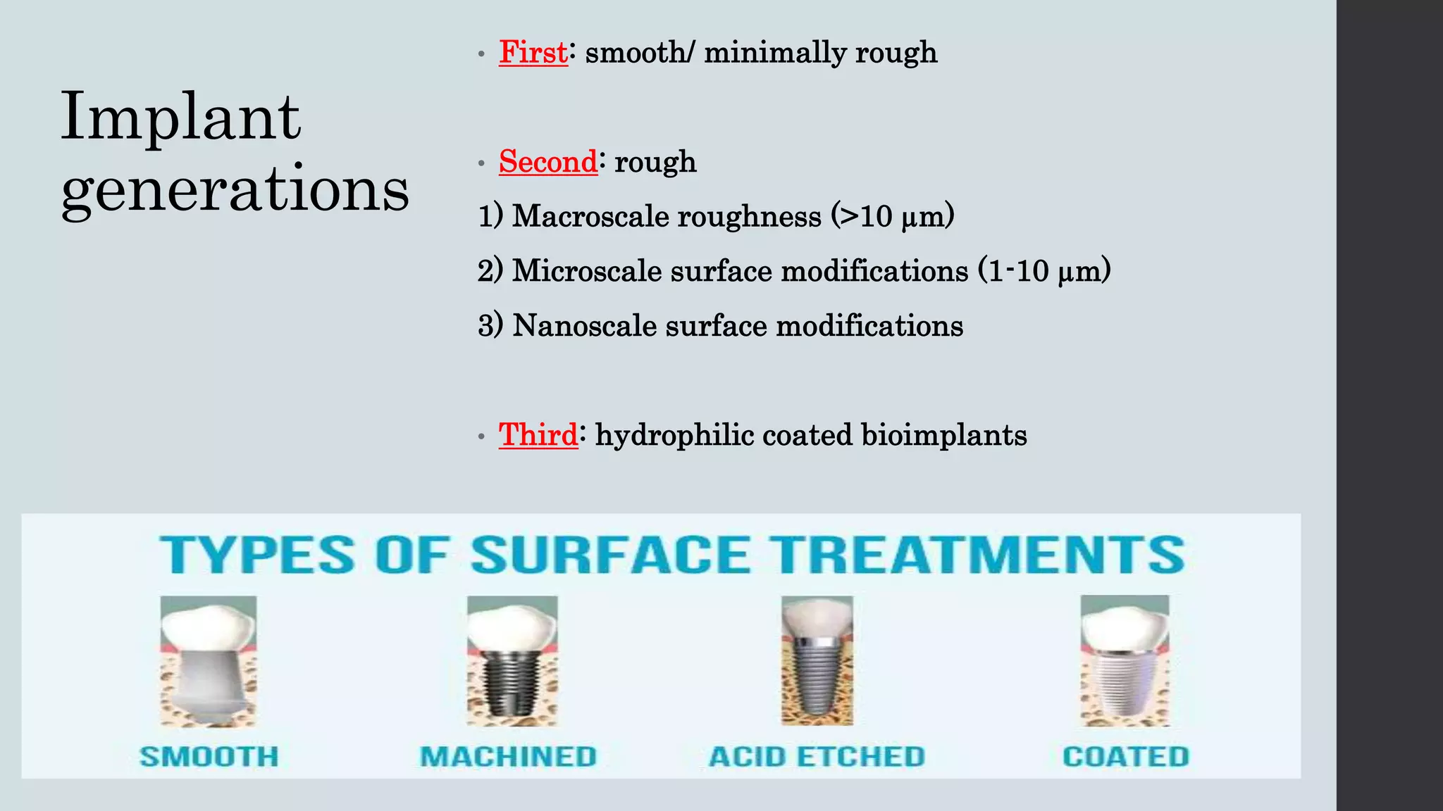 Adhesion to titanium implants in dentistry | PPTX