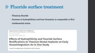 Adhesion to titanium implants in dentistry | PPTX