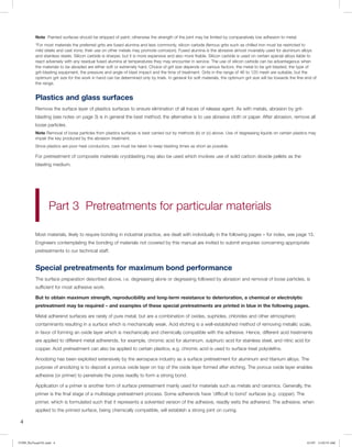 Adhesive Bonding Surface Preparation and Pretreatments | PDF