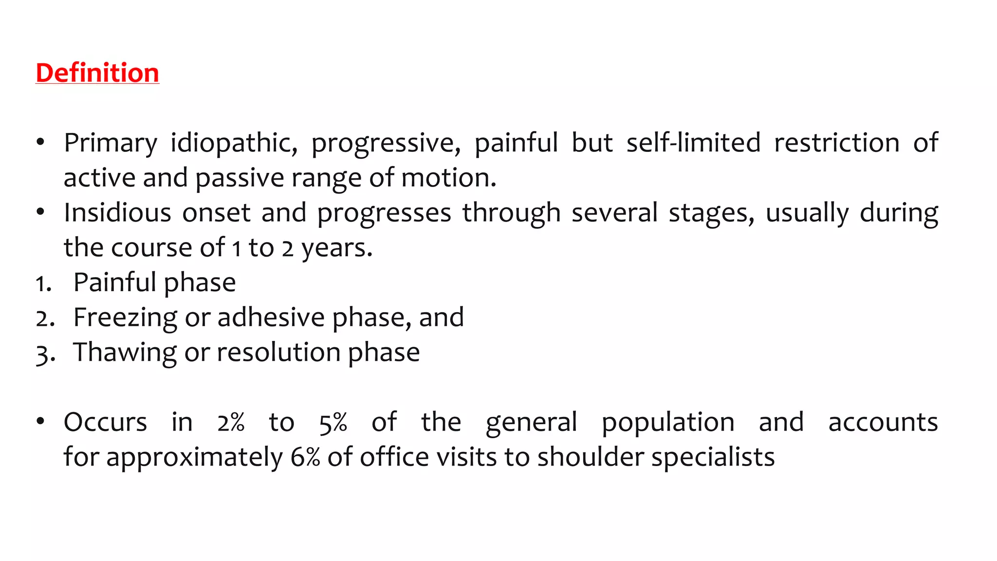 Adhesive capsulitis | PPTX