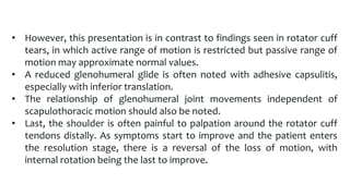 Adhesive capsulitis | PPTX