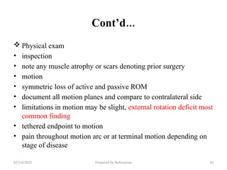 Adhesive capsulitis shoulder in orthopedic | PPTX