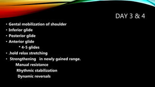 Adhesive capsulitis case presentation physiotherapy | PPTX
