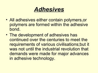Adhesives | PPT