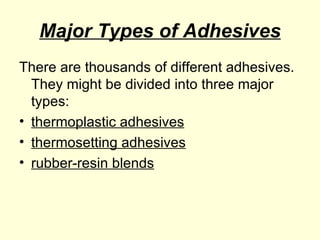 Adhesives | PPT