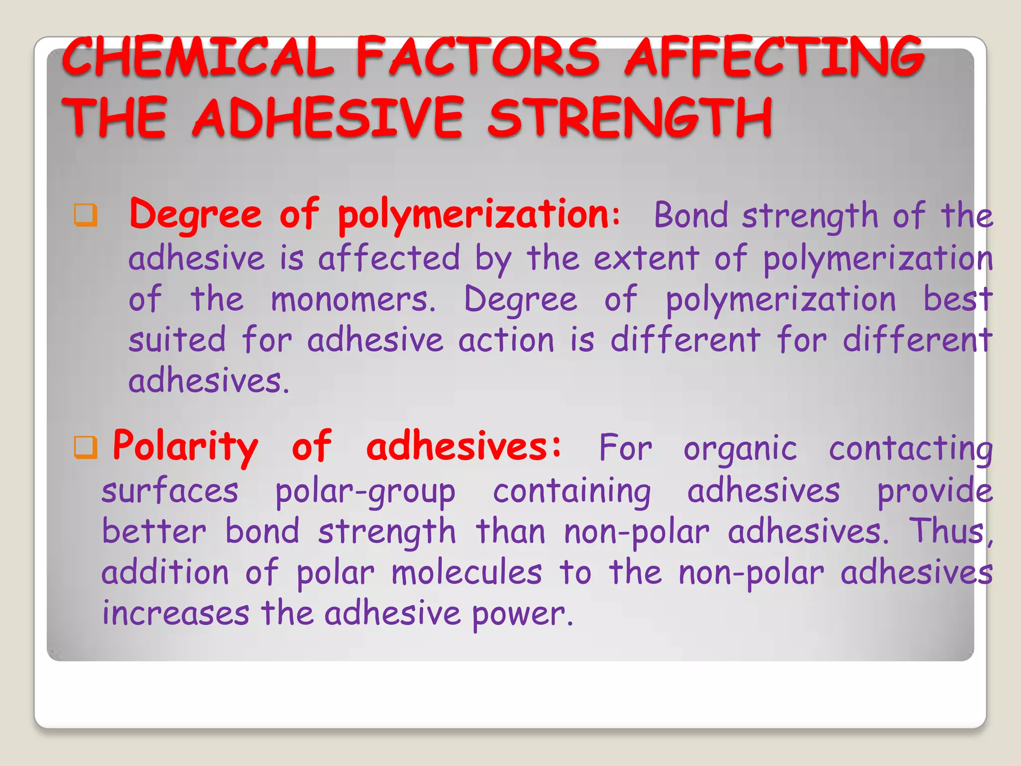 Adhesives | PPTX