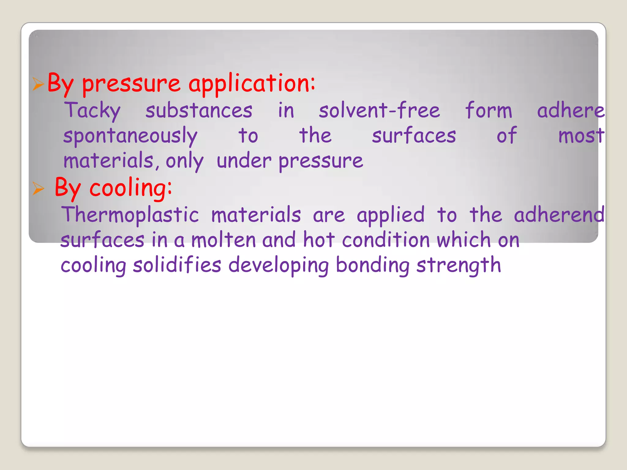 Adhesives | PPTX