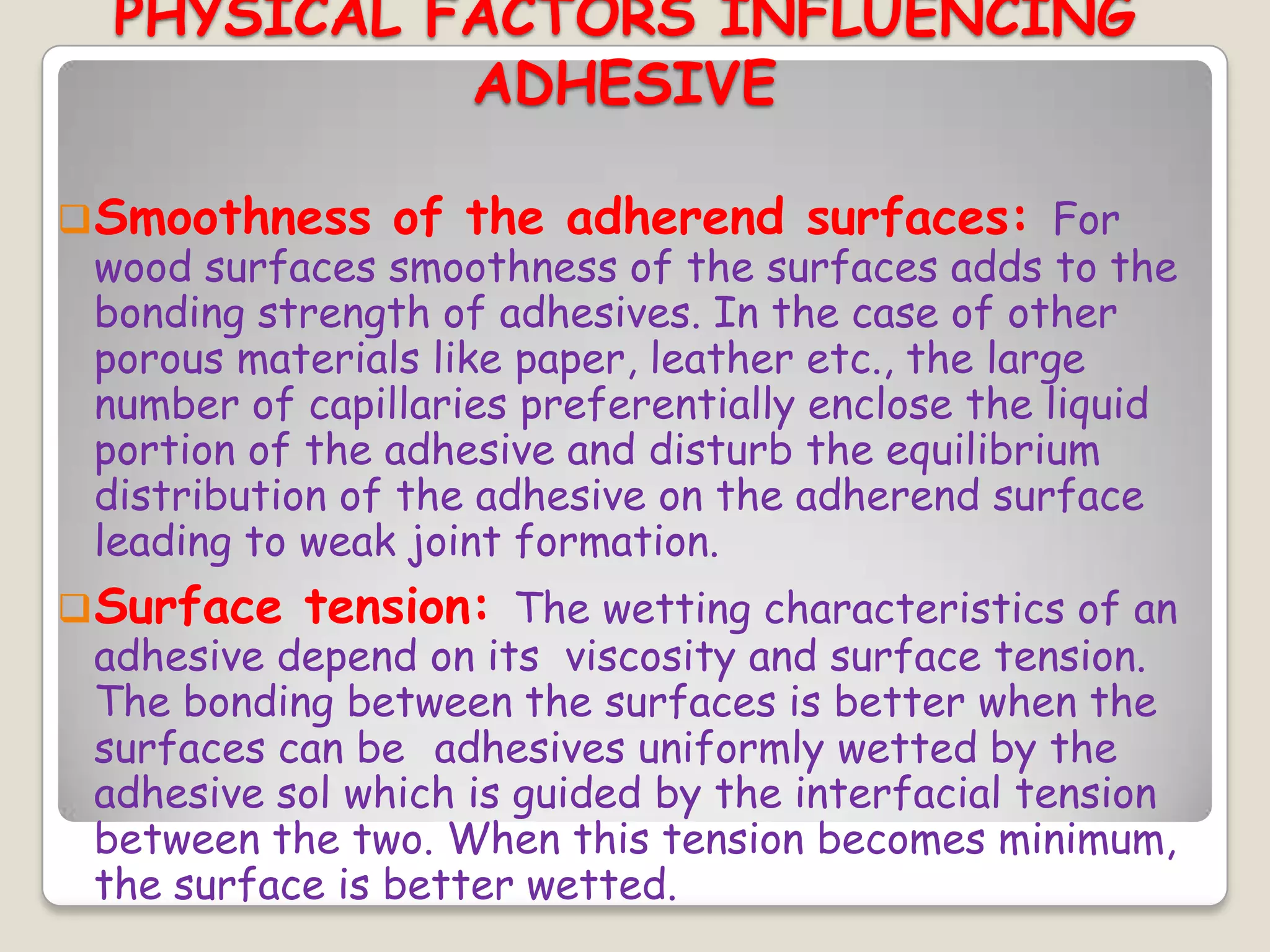 Adhesives | PPTX